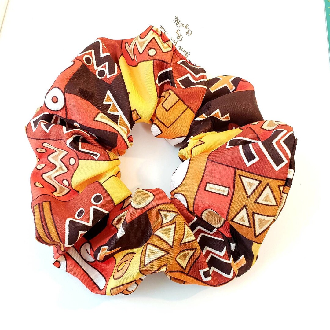 Supersized Satin Scrunchie, Hair Scrunchie, XXL Scrunchie, Silk African ...