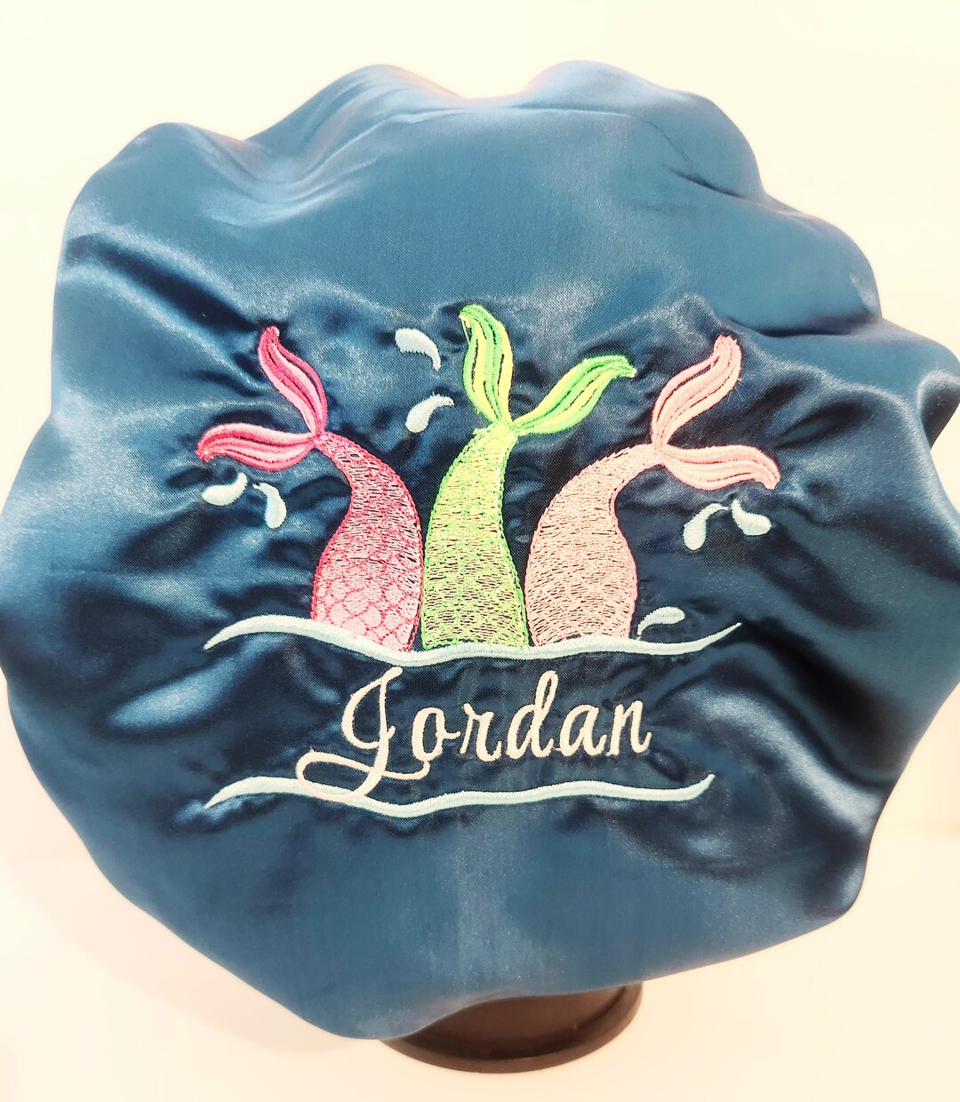 Mermaid Monogram Hair Bonnet/satin Bonnet/personalized Bonnet ...