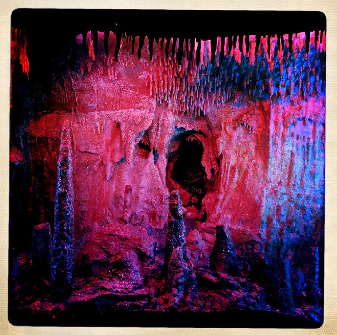 Pink and Purple Cave Miniature Diorama Photo Print Cave Tour Crystals ...