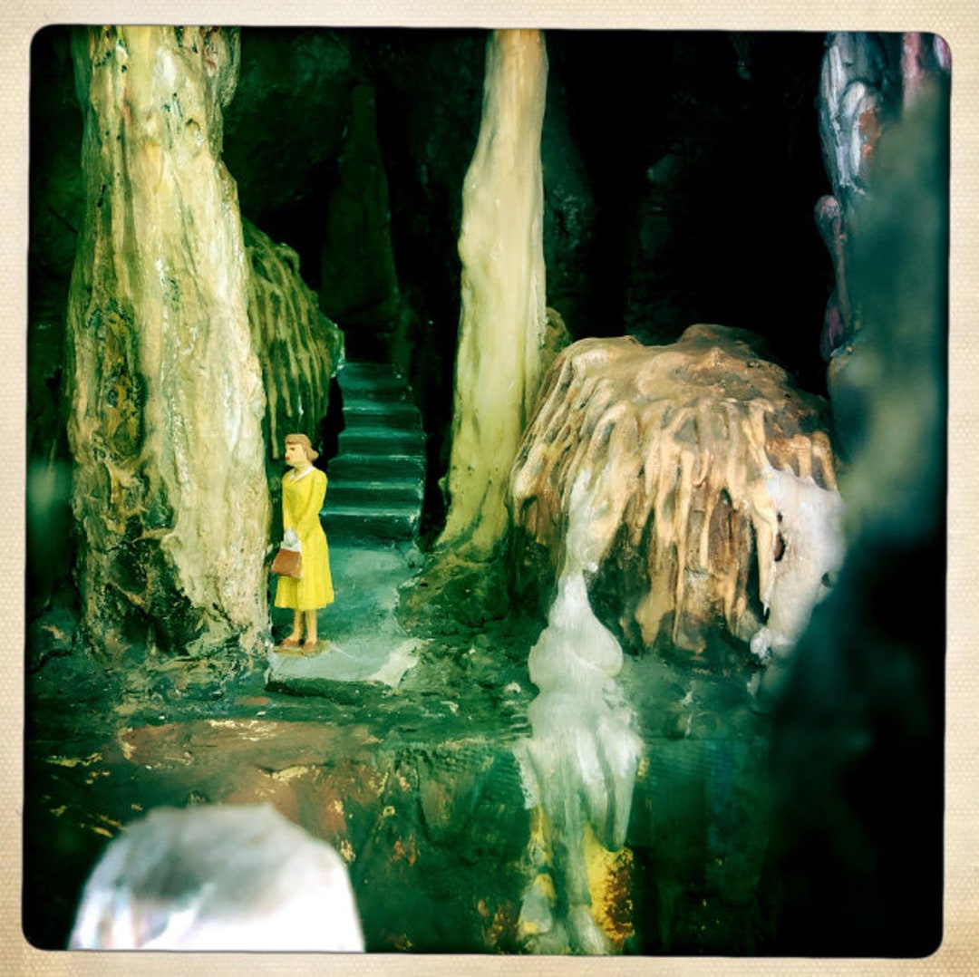 Cave Diorama Photo Print: 1950s Miniature Woman, Museum Giclée Art - Etsy