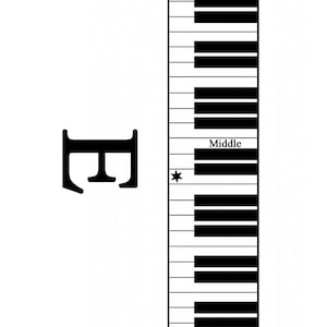 Treble & Bass Clef Note Flashcards With Coordinating Piano Key - Etsy ...