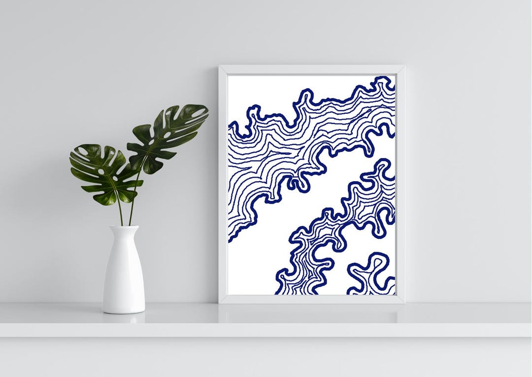 Earth Print - Flow Poster - Etsy