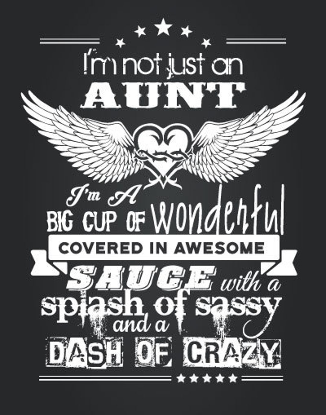 Aunt Poster - 11x14 Vector File, Aunt PRINT, Aunt Gift, Gifts for Her ...