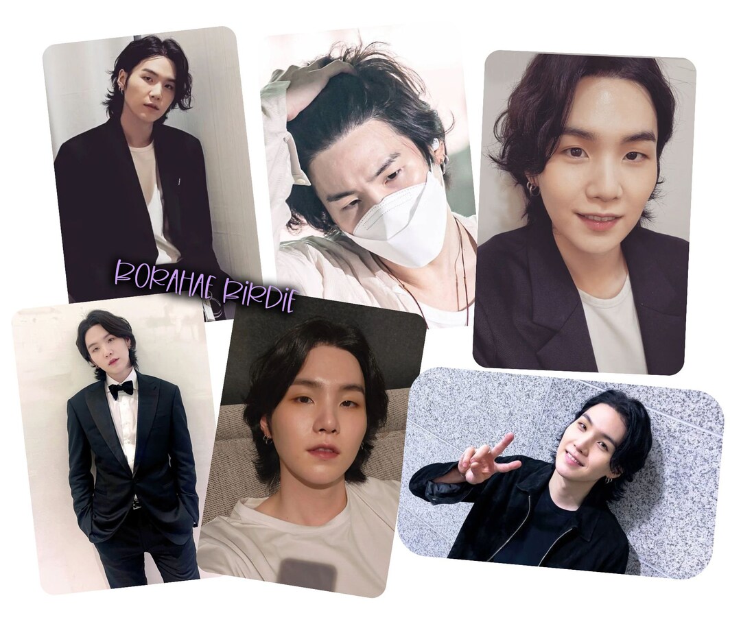 Hide the Scissors Long-haired Yoongi Fan-made Photo Cards - Etsy