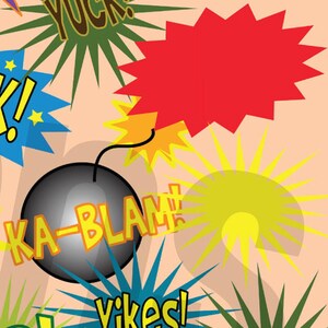 Starbursts Superhero Clipart Comic Book Bursts / Bubbles Photo Booth ...