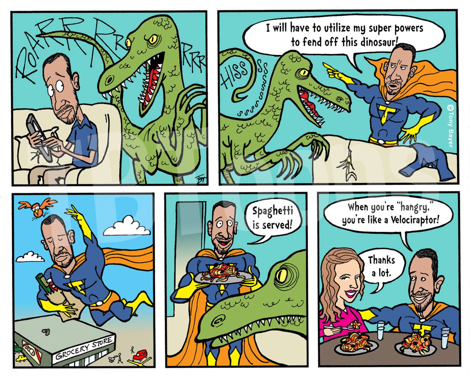 Custom COMIC STRIP Cartoon Personalized Drawing Digital - Etsy