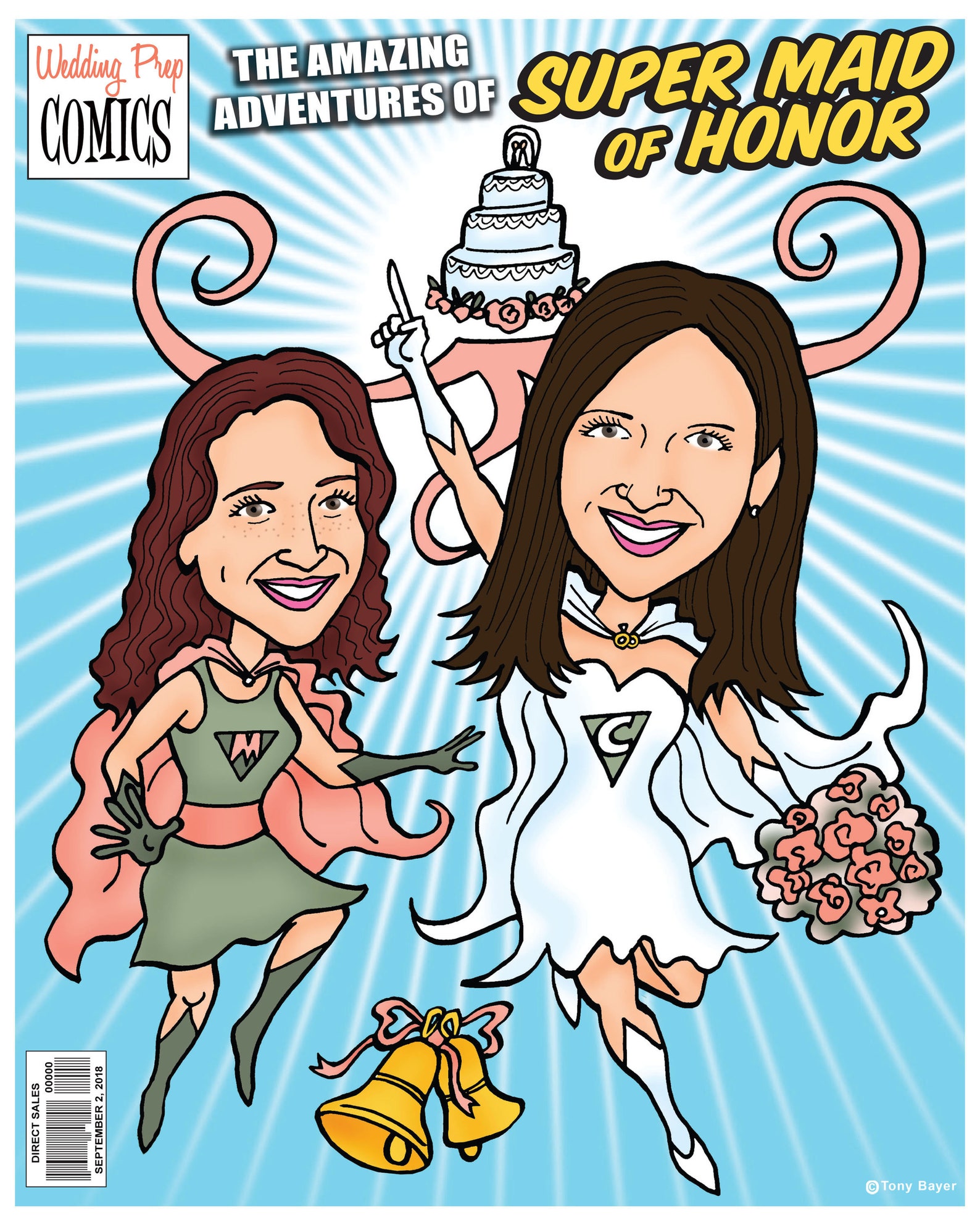 Custom COMIC BOOK Cover Superhero Cartoon Caricature Drawing | Etsy