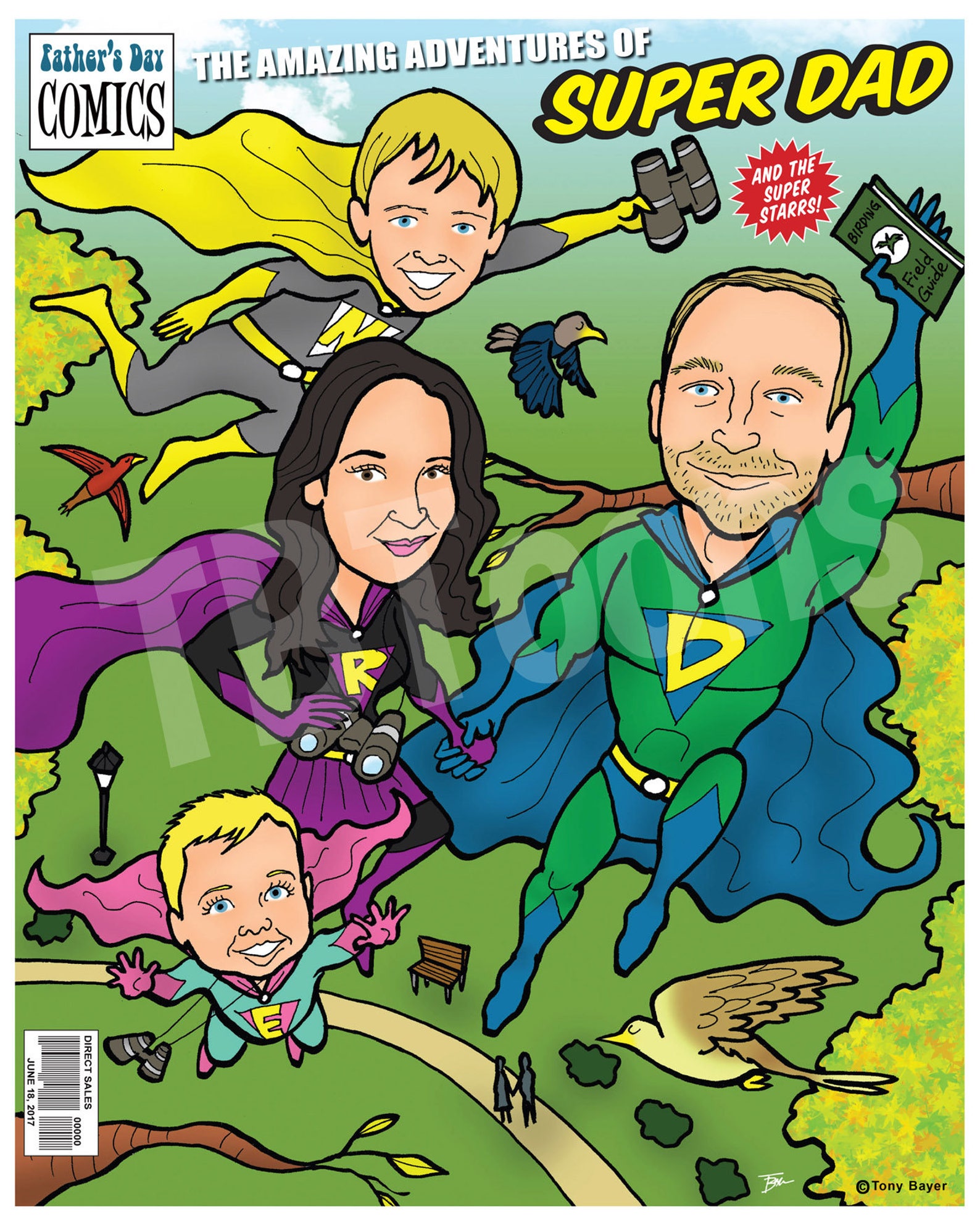 Custom Comic Book Cover / Superhero Cartoon Caricature Drawing From ...