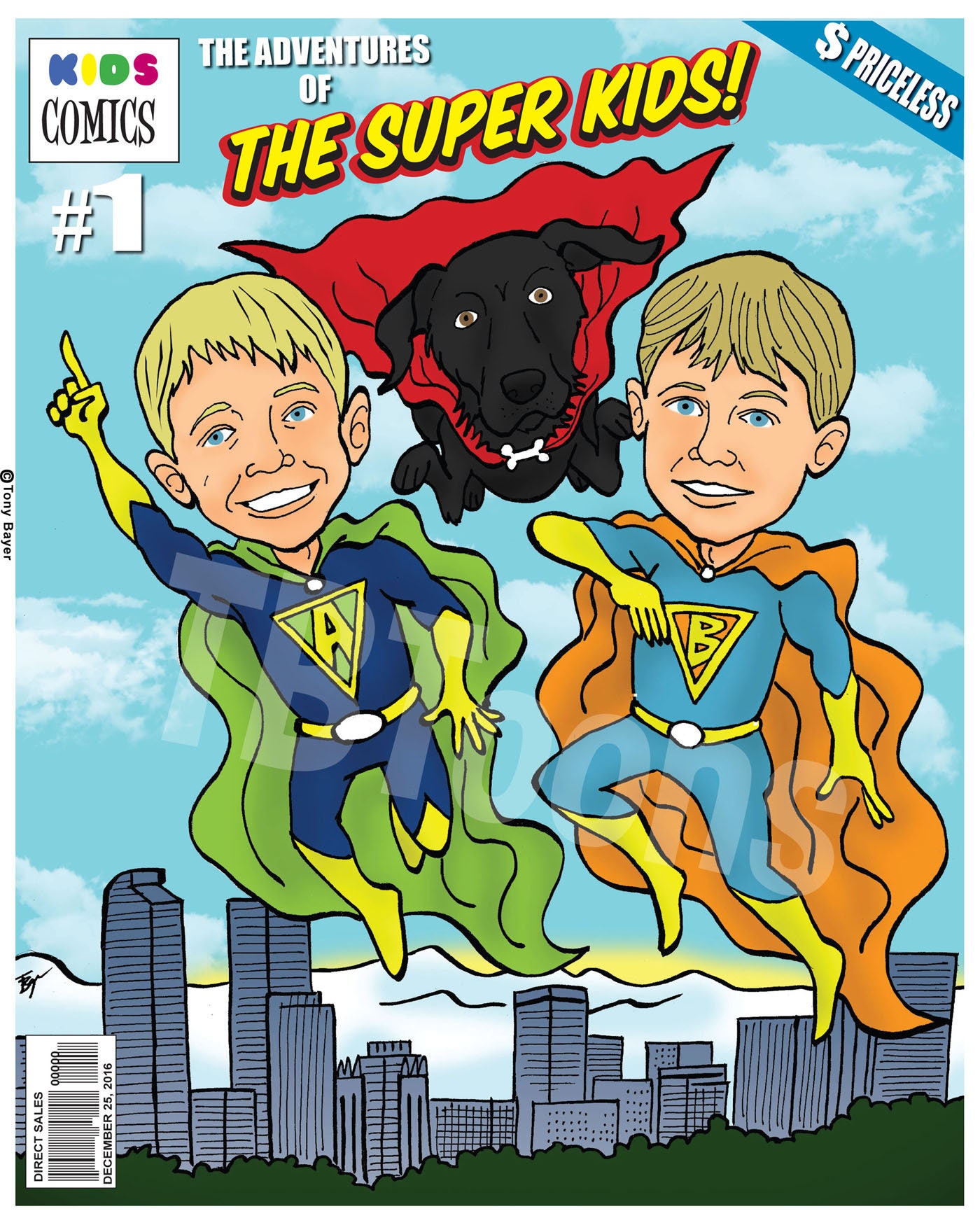 Custom Comic Book Cover SUPERHERO CARICATURE Drawing of Family | Etsy