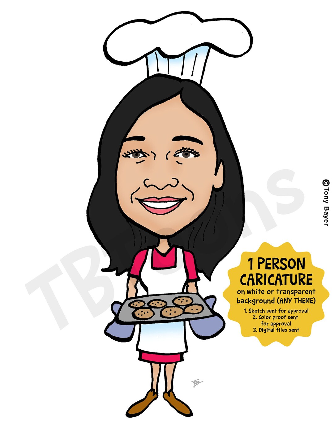 Caricature Portrait Profile Picture Drawing From Photo Custom ...