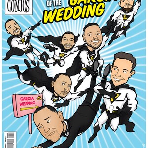 Custom Comic Book Cover / Superhero Cartoon Caricature Drawing From ...