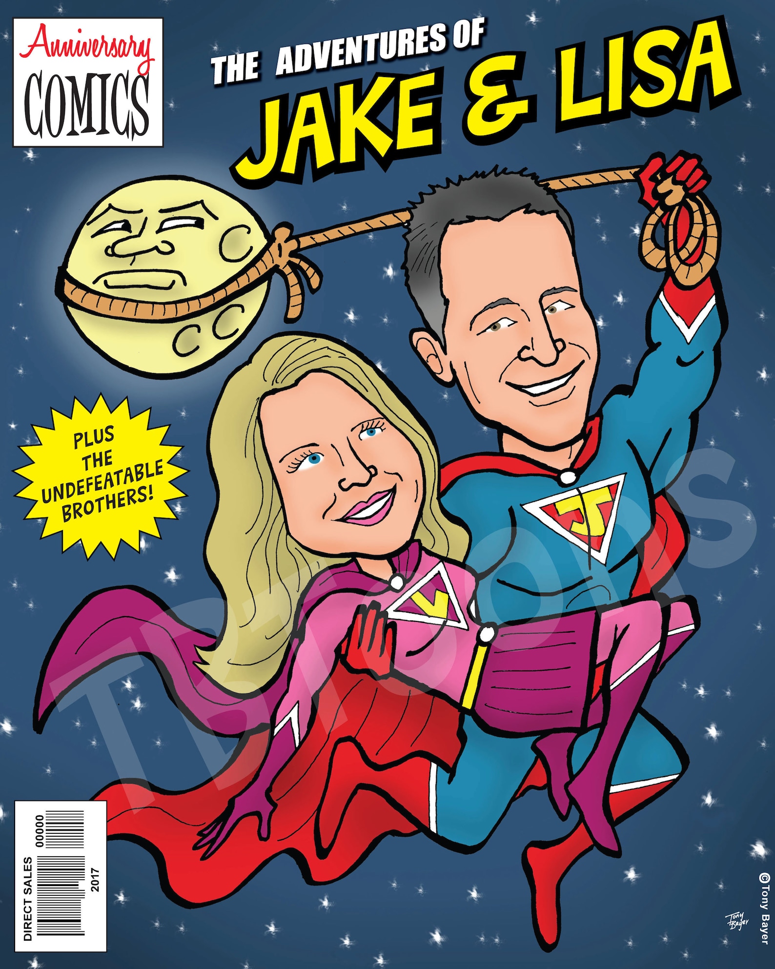 Custom Comic Book Cover / Superhero Cartoon Caricature Drawing From ...
