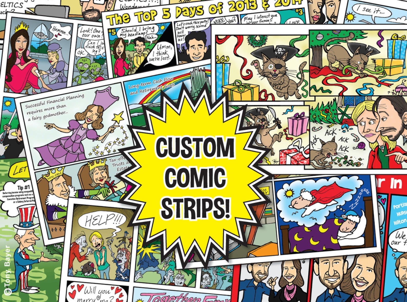 Custom COMIC STRIP Cartoon Personalized Drawing Digital - Etsy
