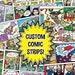 Custom COMIC STRIP Cartoon Personalized Drawing Digital - Etsy