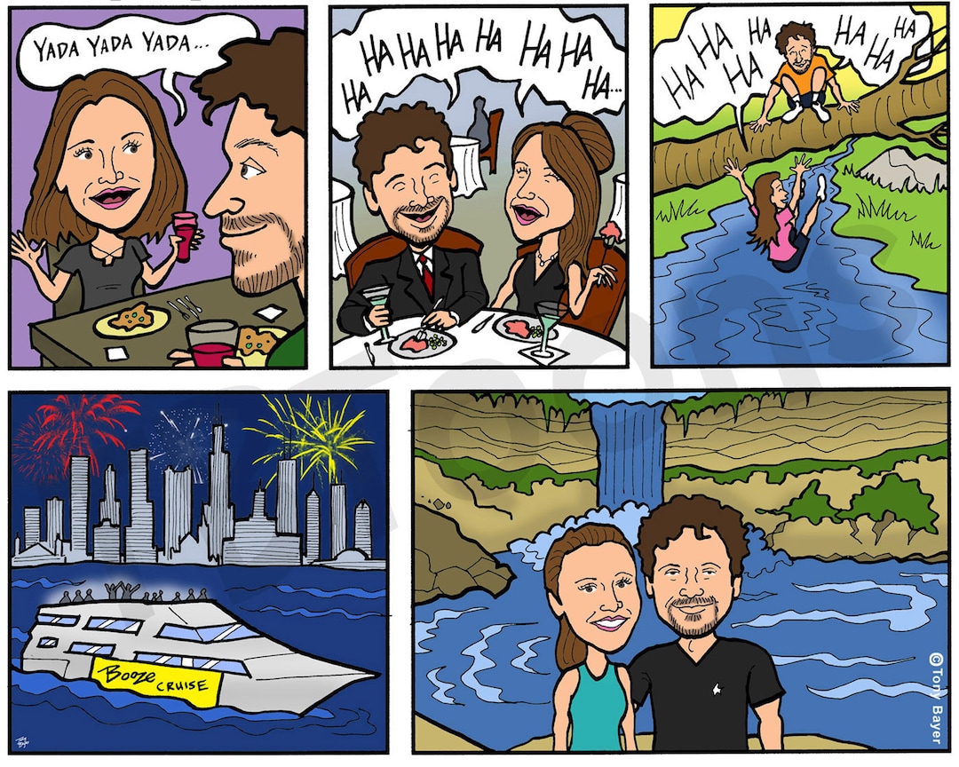 Personalized Comic Strip Drawing - Custom Cartoon Caricature, Story ...