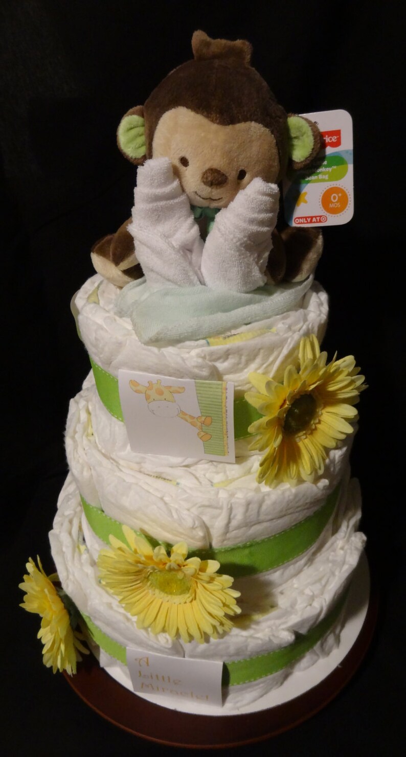 Gender Neutral Diaper Cake - Etsy