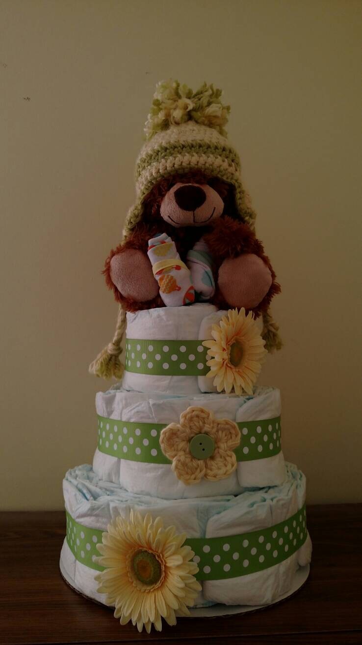 Gender Neutral Diaper Cake - Etsy