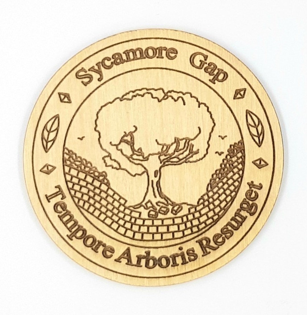 Sycamore Gap Tree - Hadrian's Wall Double-sided Keyring (with Compass ...