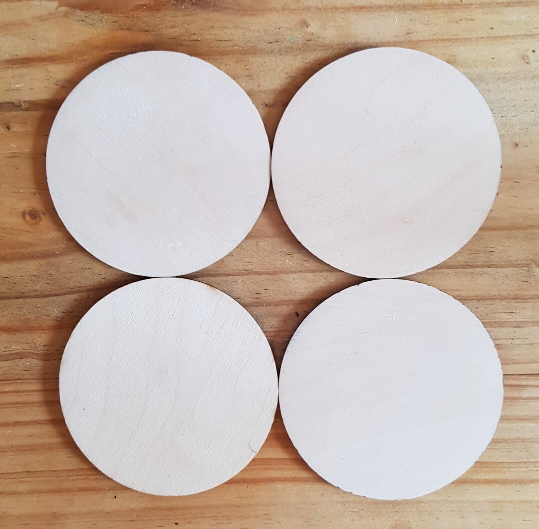 10 X 10cm Plain Wooden Circles Laser Cut Round Blank Circles for Crafts ...