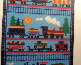 Train blanket | Etsy