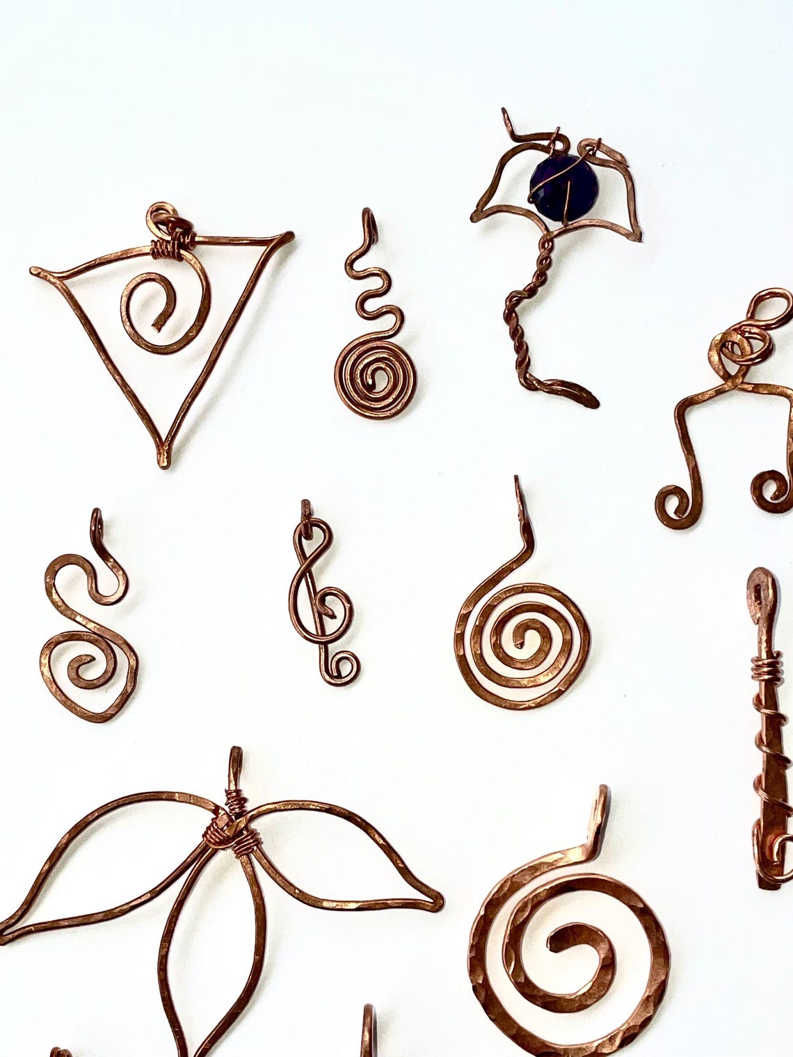 Mystery Pendant ~ HAND MADE~ Copper Wire Pendant - Etsy
