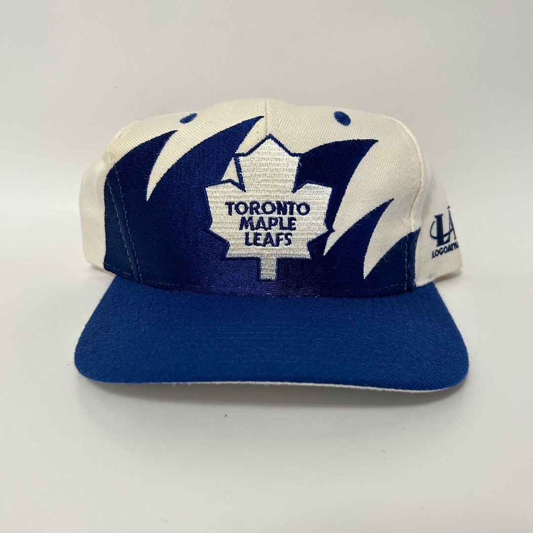 Vintage 90s Toronto Maple Leafs Logo Athletic Sharktooth Wave Snapback ...