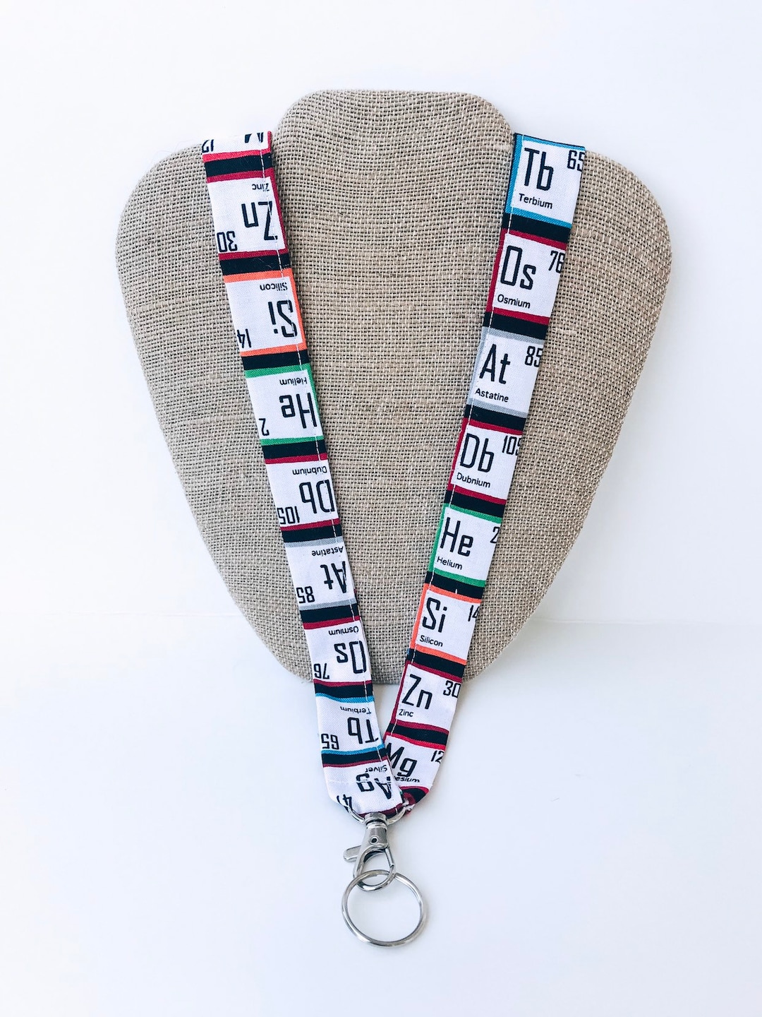 Science Teacher Lanyard: Periodic Table ID Badge Holder - Etsy