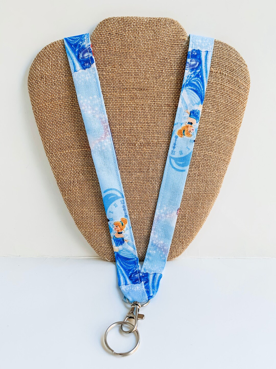 Cinderella Lanyard: Cotton ID Badge Holder, Princess Design - Etsy
