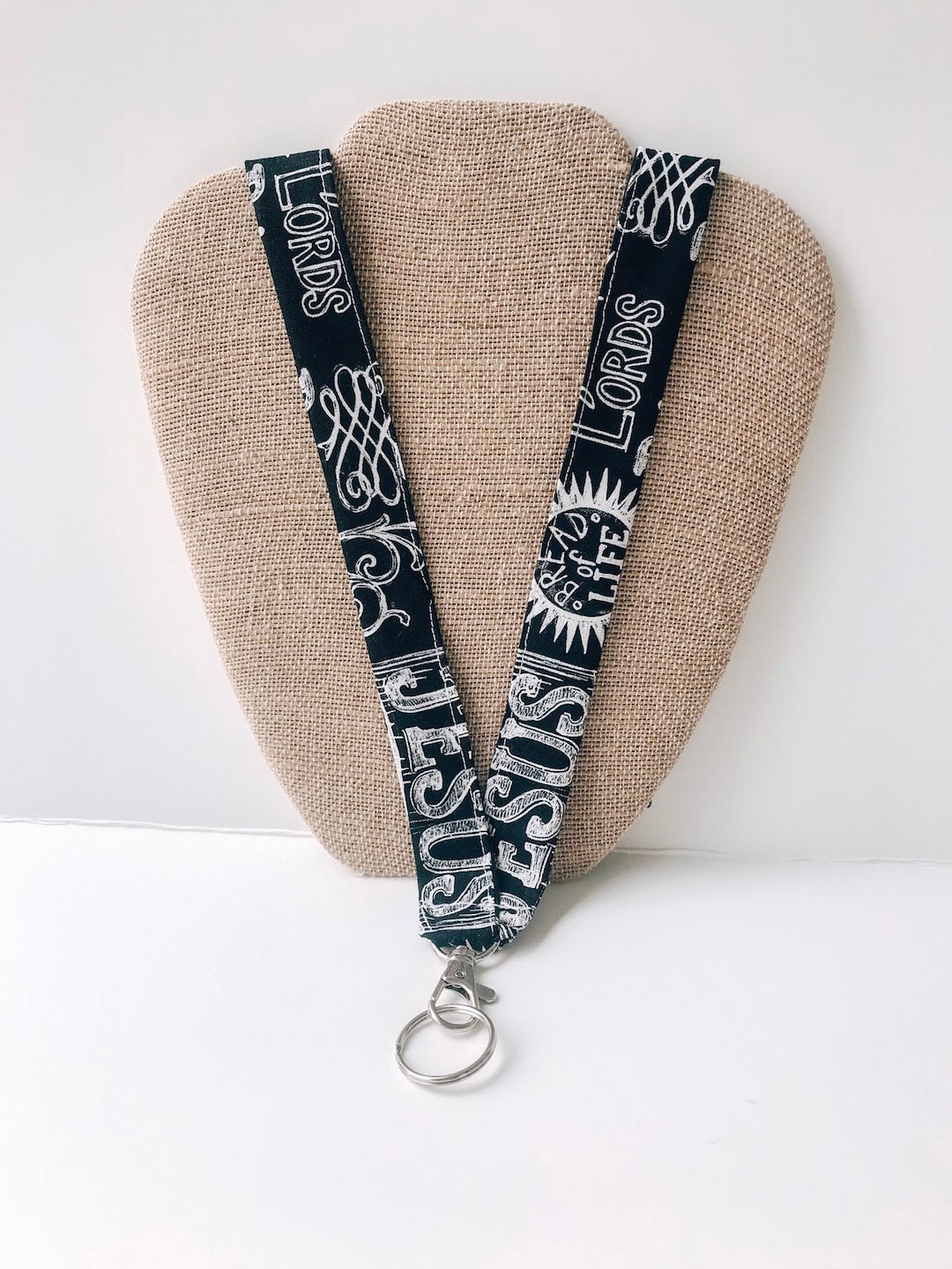 Jesus Lanyard: Black & White Christian ID Badge Holder - Etsy