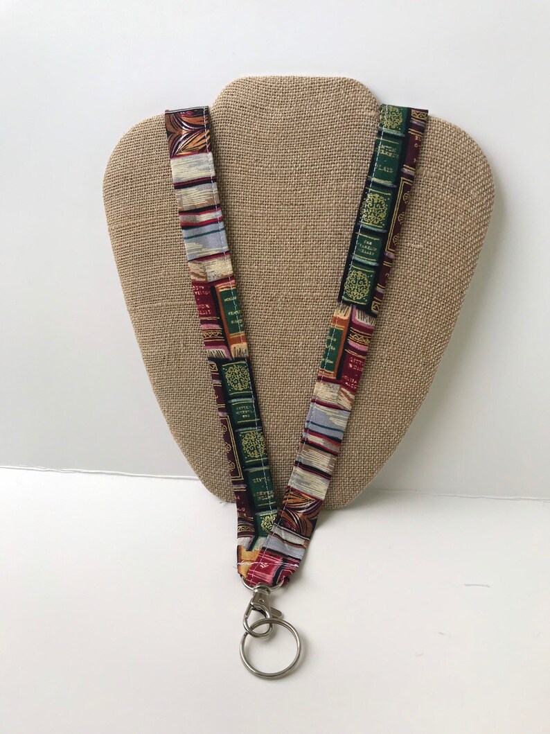 Reading Teacher Librarian ID Holder Badge Holder Book Lanyard - Etsy