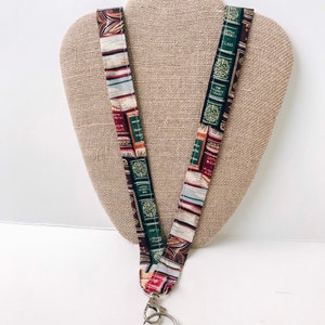 Reading Teacher Librarian ID Holder Badge Holder Book Lanyard - Etsy