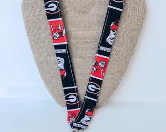 University of Georgia Bulldogs UGA Lanyard - Etsy