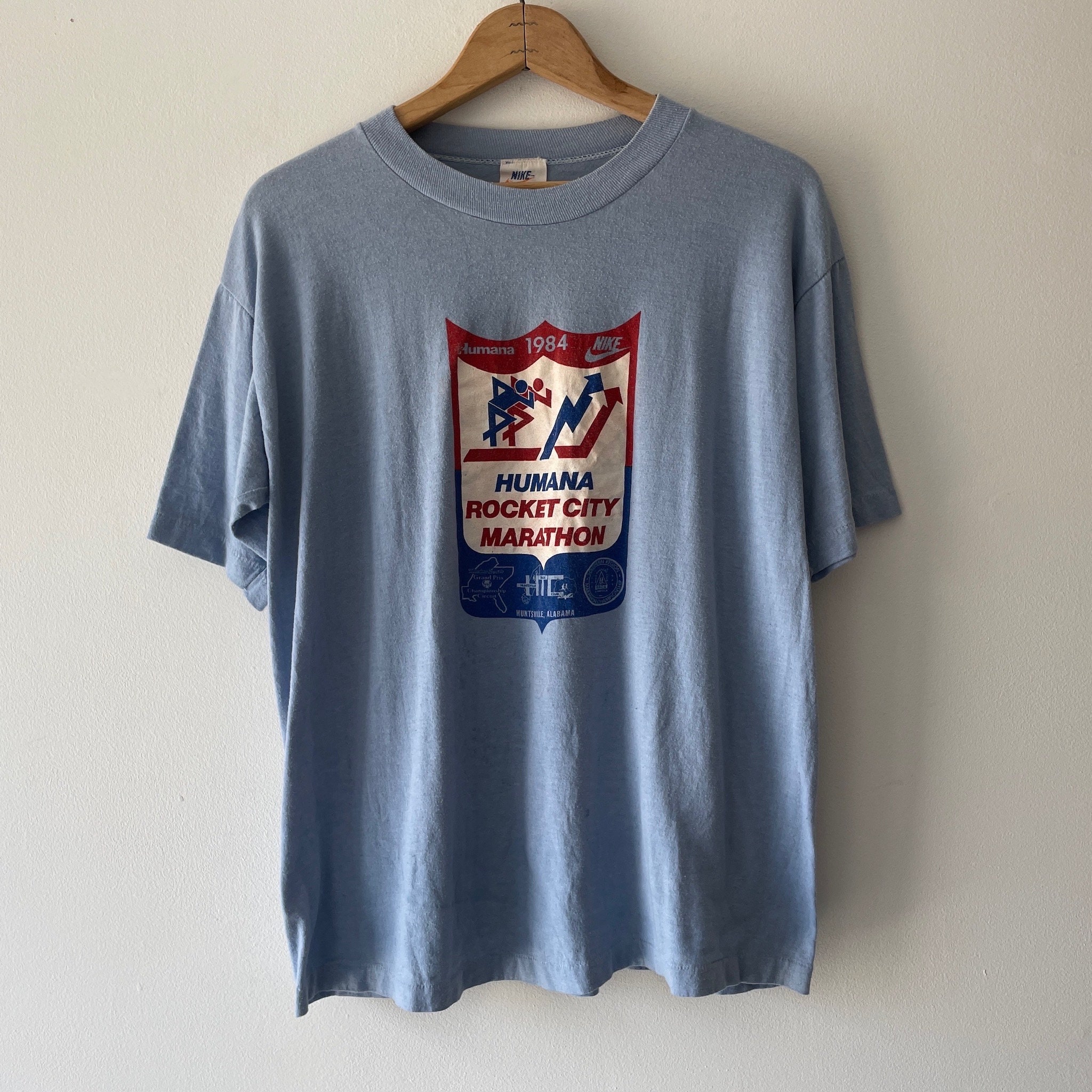 80s Nike Humana Marathon T Shirt - Etsy