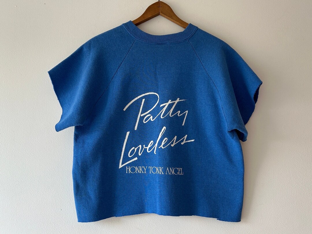 90s Patty Loveless Cropped Sweat - Etsy