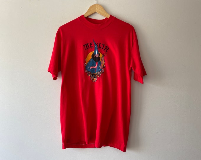 70s Merlin Engineering T Shirt - Etsy