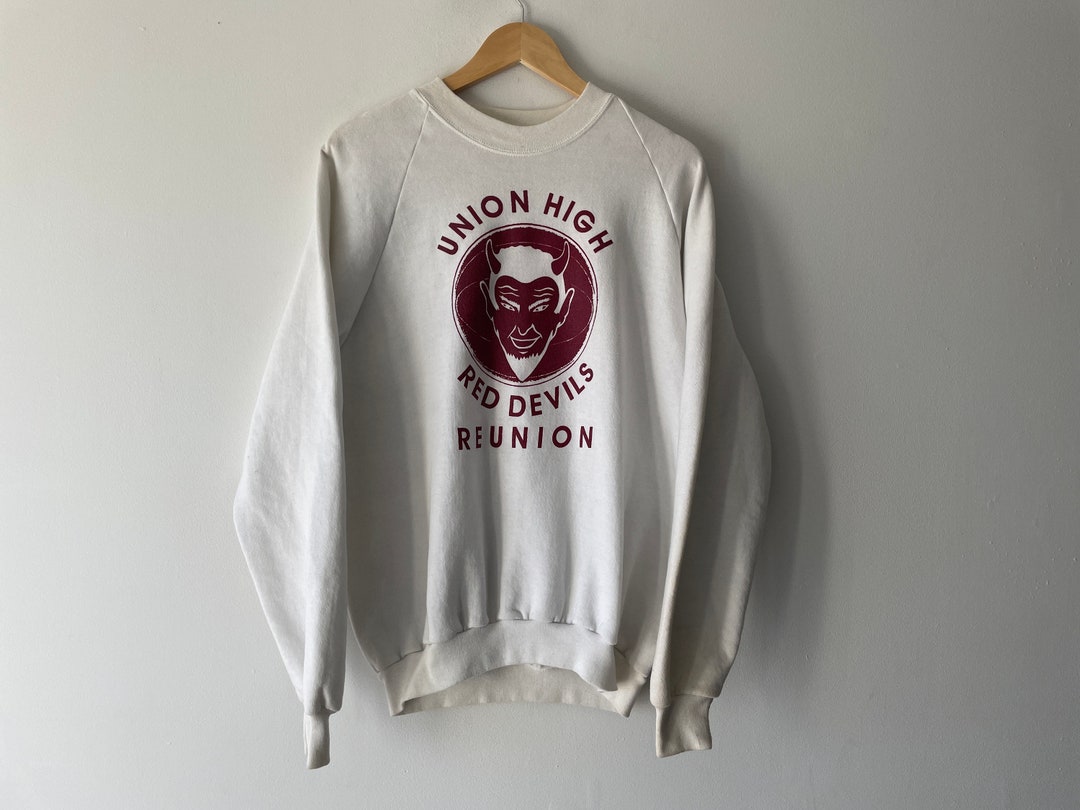 80s Red Devils Sweatshirt - Etsy