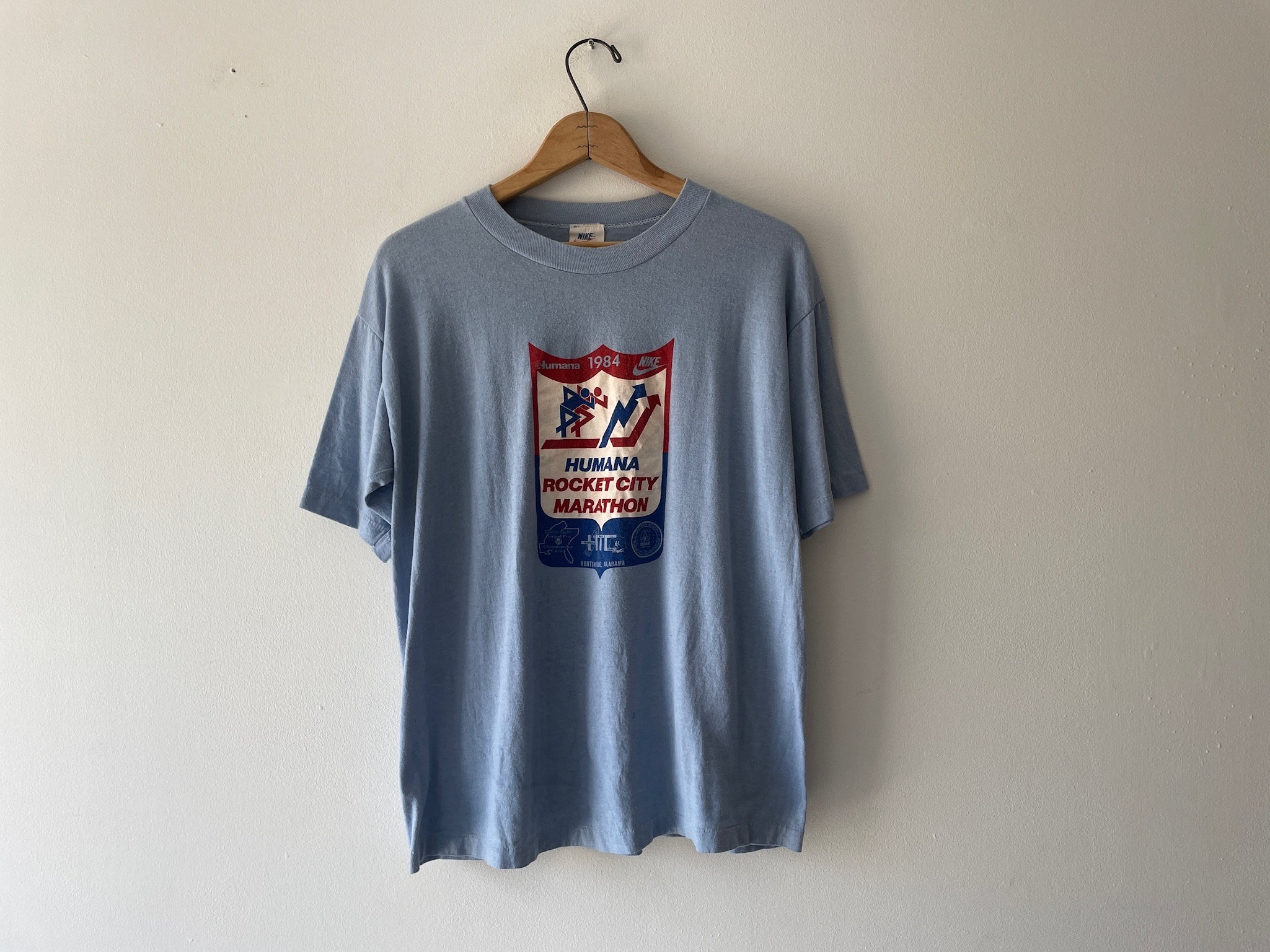 80s Nike Humana Marathon T Shirt - Etsy