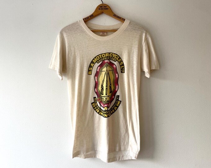 70s Birmingham Motorcycle Club Tee - Etsy