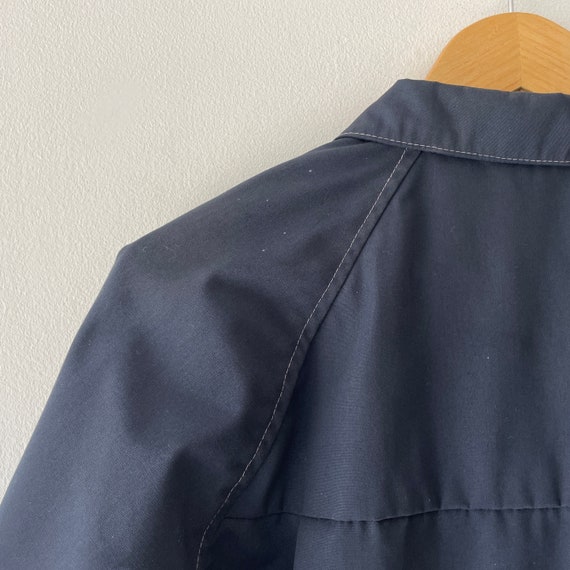 70s navy blue kmart zip up jacket - Gem