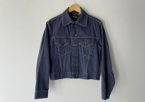 80s blue dyed trucker jacket - Gem