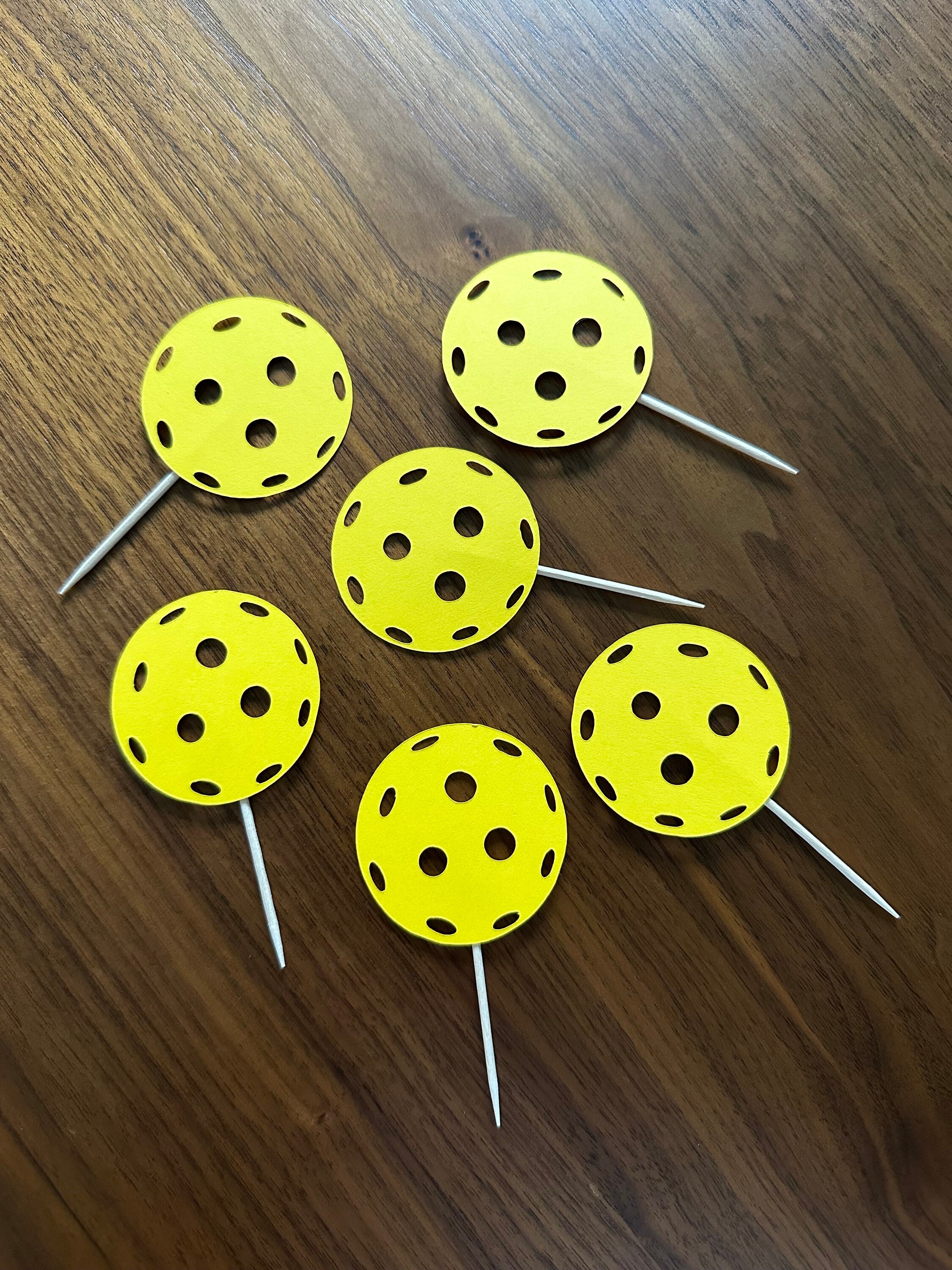 12pc Pickleball Cupcake Toppers | Pickleball Party | Pickleball Team ...