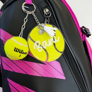 Tennis Ball Keyring, Tennis Bag Tag, Tennis Gifts, Tennis Keyring - Etsy