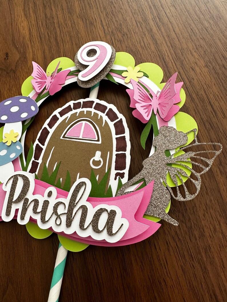 Enchanted Fairy Cake Topper, Fairy Garden Cake Topper, Fairy Party ...