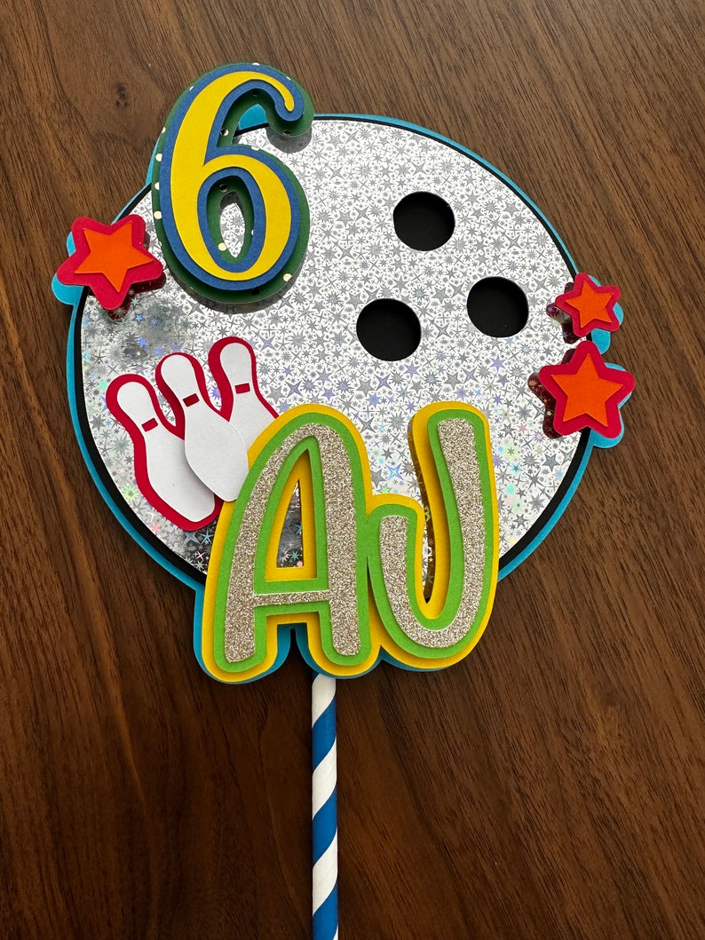 BOWLING Cake Topper Bowling Themed Birthday Party Decor - Etsy