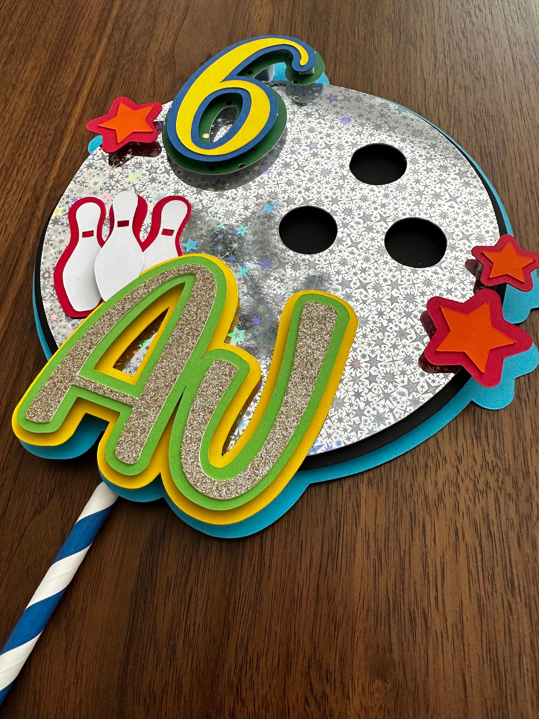 BOWLING Cake Topper Bowling Themed Birthday Party Decor - Etsy