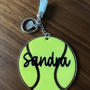 Tennis Ball Keyring, Tennis Bag Tag, Tennis Gifts, Tennis Keyring - Etsy