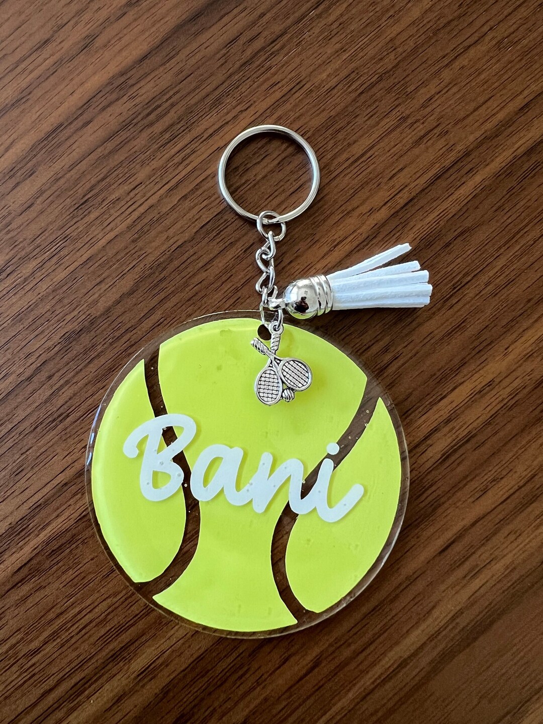 Tennis Ball Keyring Tennis Bag Tag - Etsy