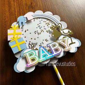 Custom Baby Shower Cake Topper, Baby Name Cake Decoration, Baby Shower ...