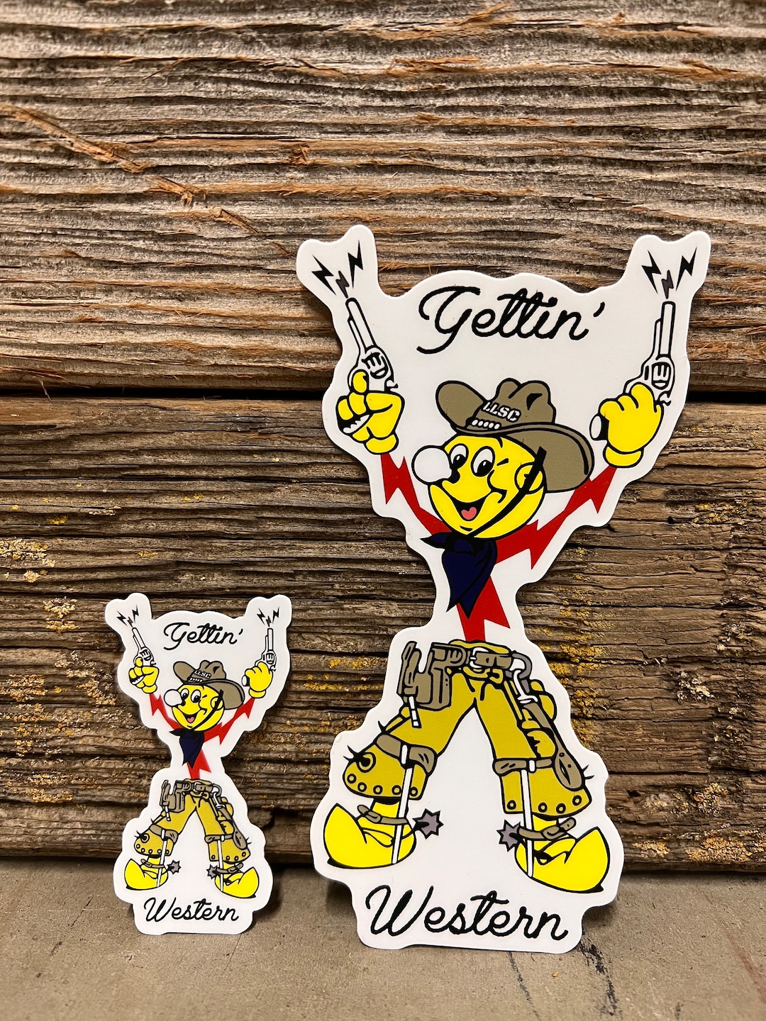 Reddy Kilowatt 'gettin' Western' Vinyl Decal - Lineman Sticker - Etsy