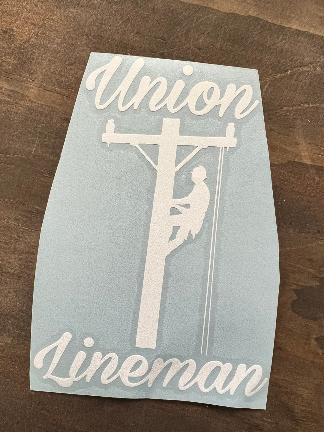 Union Lineman- 6” Vinyl Decal - Etsy